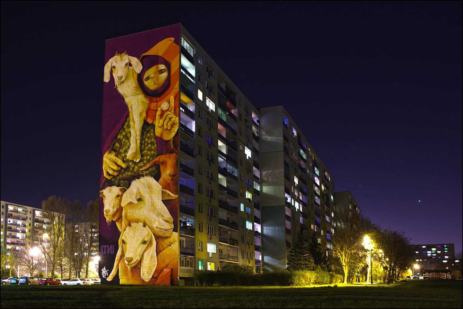 INTI Mural - I believe in Goats | Street Art | Lodz