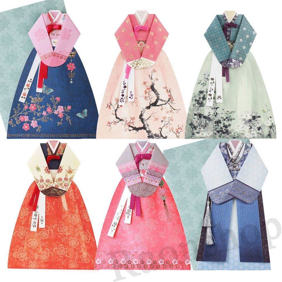 Felicitări cu Hanbok - origami coreean | Bucharest