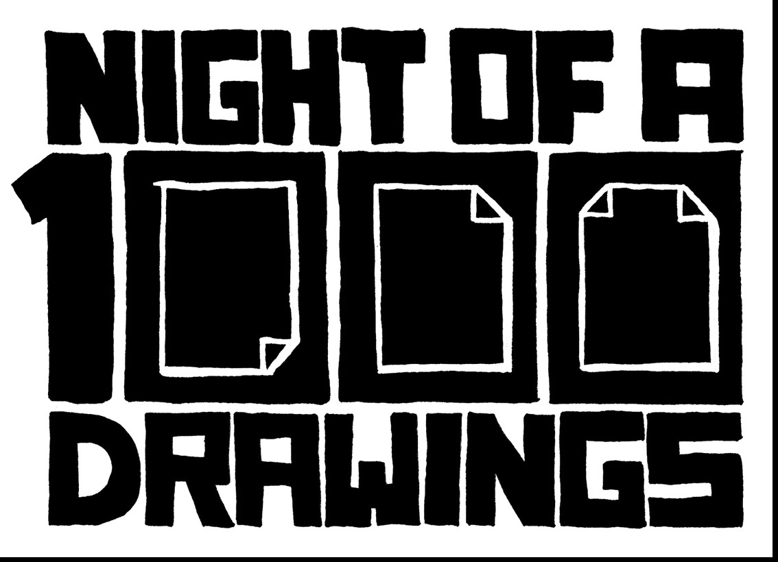 Night of 1000 Drawings session at Keyes Art Mile