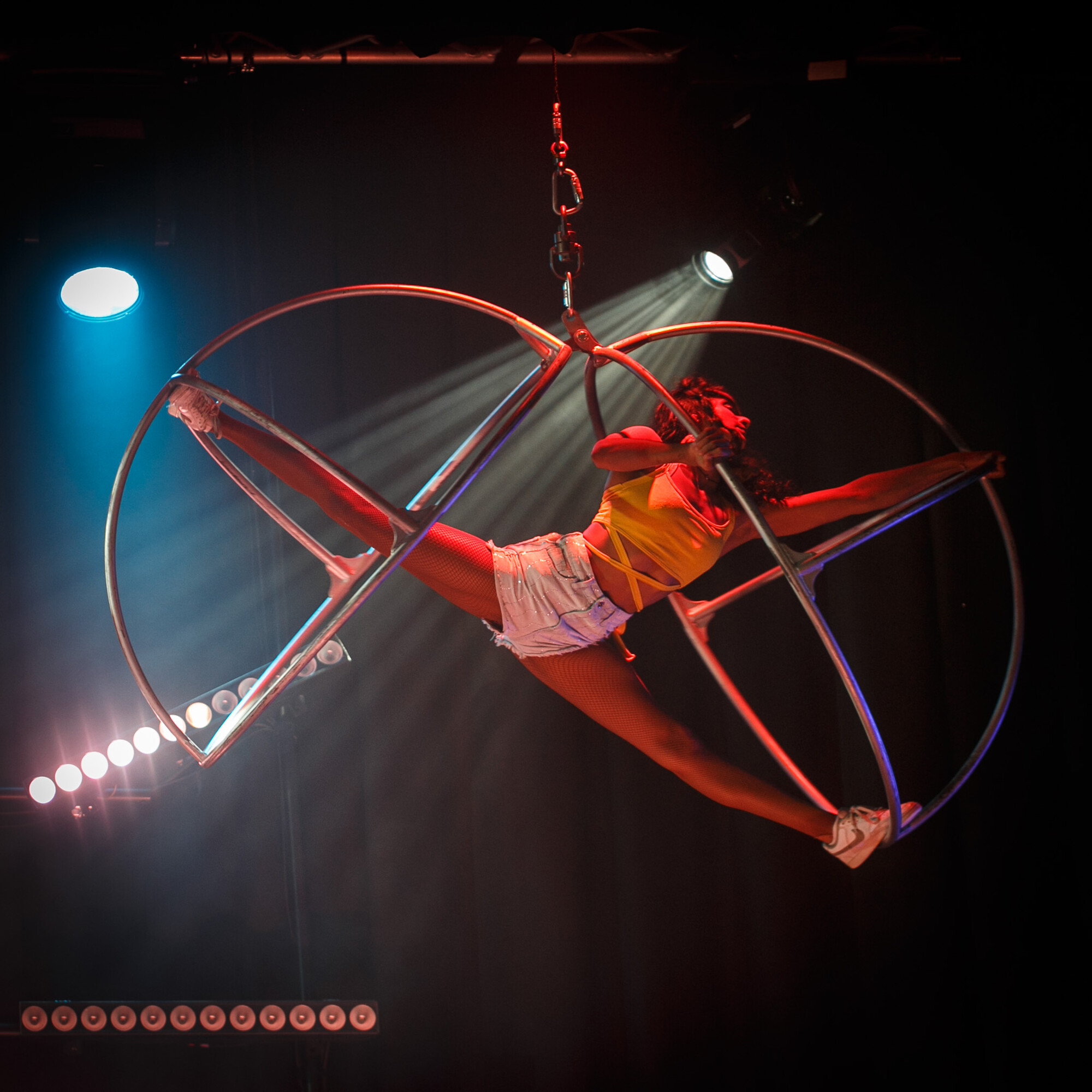 In photos: Digital romance meets aerial acrobatics in 'Love Bytes' by ...