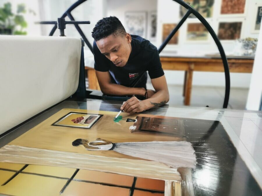 Stephen Langa: 'Inceptions of Black Serenity' at David Krut's The Blue ...