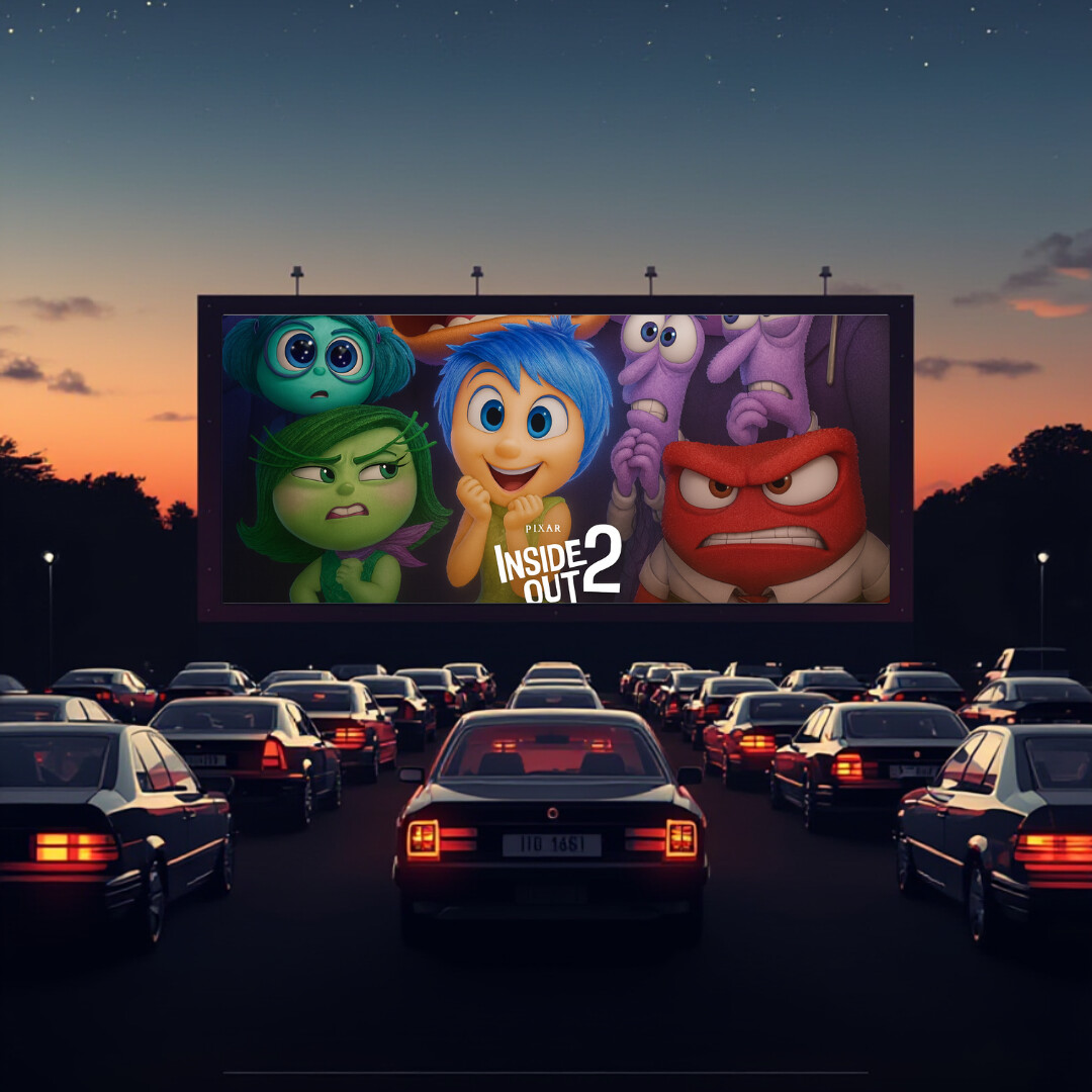 'Inside Out 2' at Norwood Mall's drive-in movie night (December 2025)