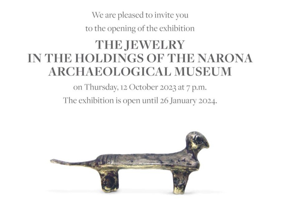 Jewelry in the holdings of the Narona Archaeological Museum